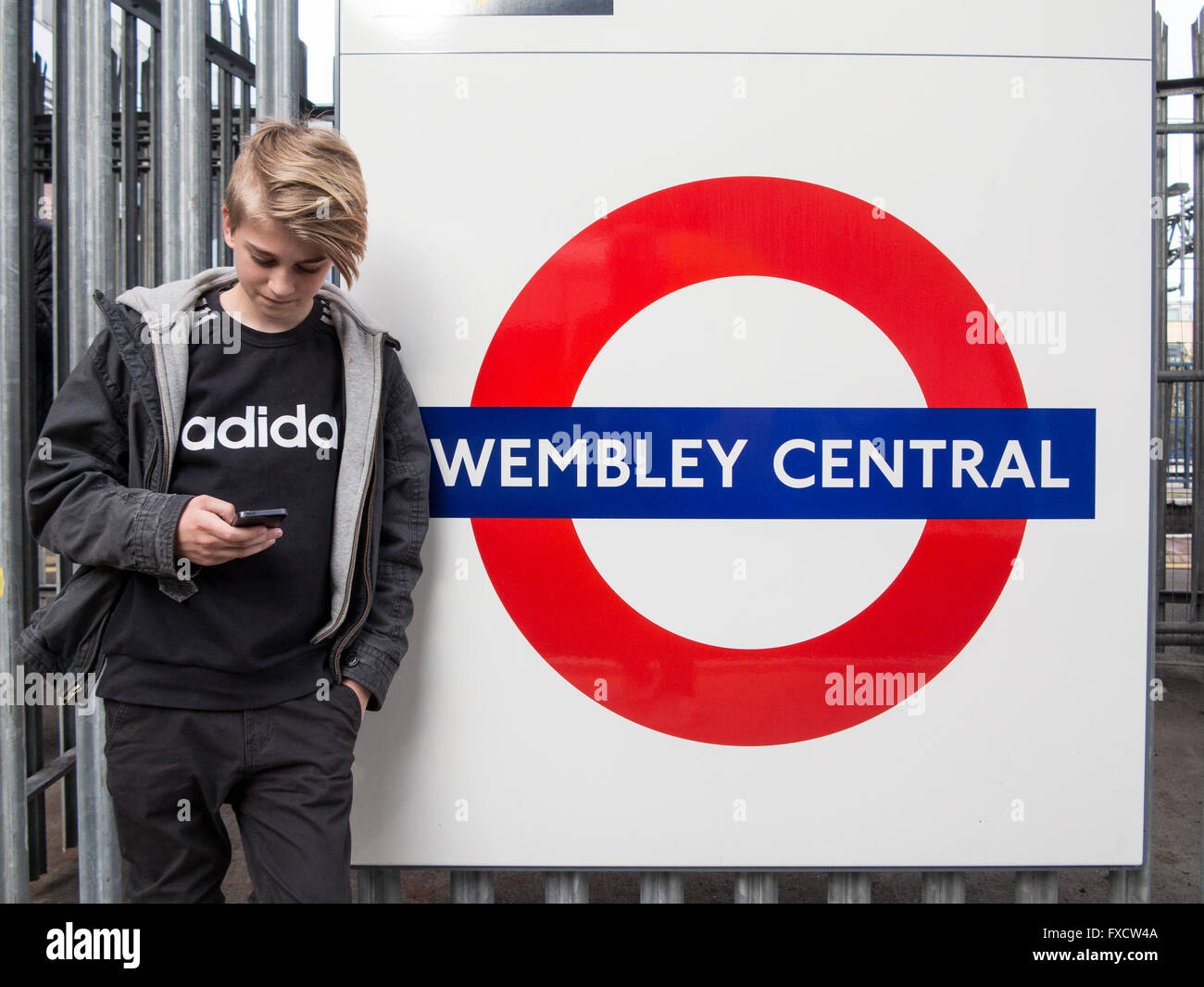 Wembley stadium train station hi-res stock photography and images - Alamy