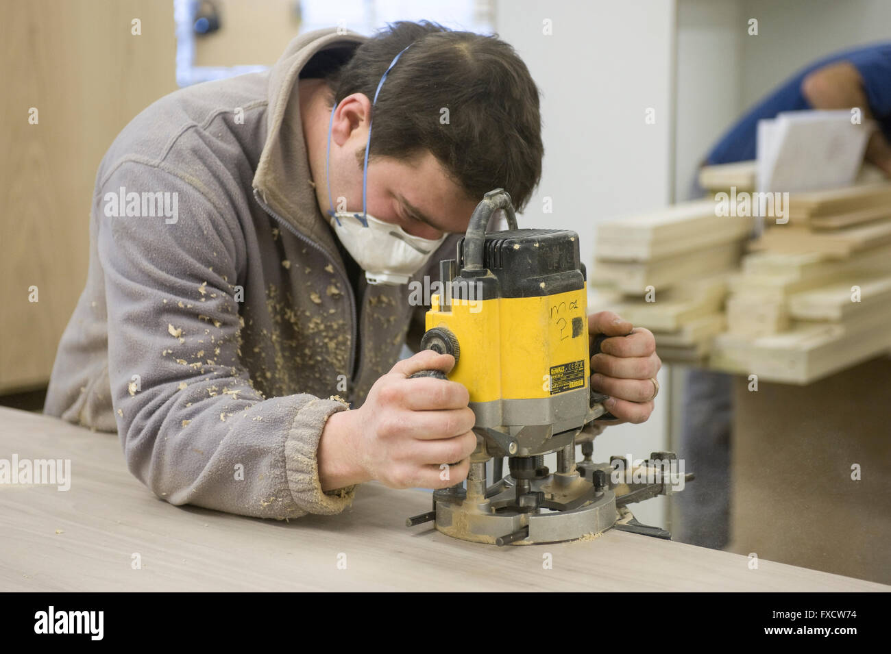 Craftsmen in a joinery factory Stock Photo - Alamy