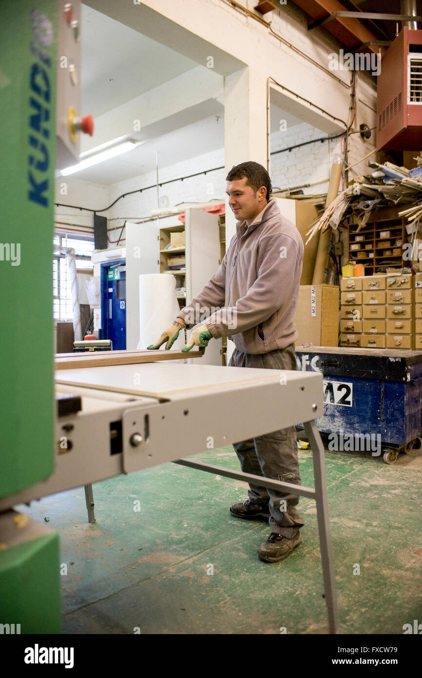 Craftsmen in a joinery factory Stock Photo - Alamy