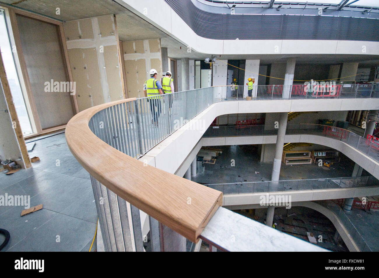 Major construction work in the building of a UK institution Stock Photo ...