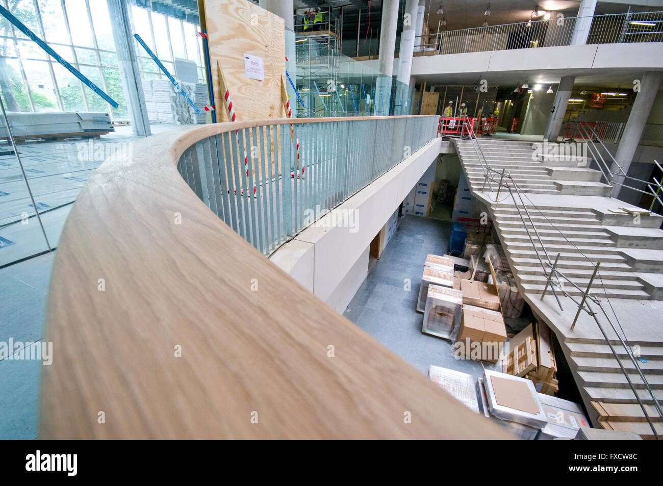 Major construction work in the building of a UK institution Stock Photo ...