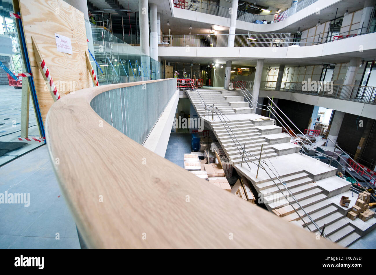 Major construction work in the building of a UK institution Stock Photo ...