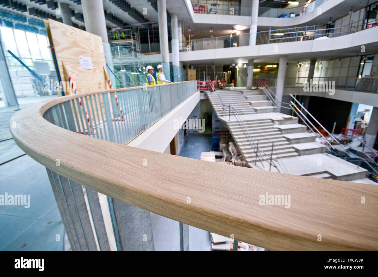 Major construction work in the building of a UK institution Stock Photo ...