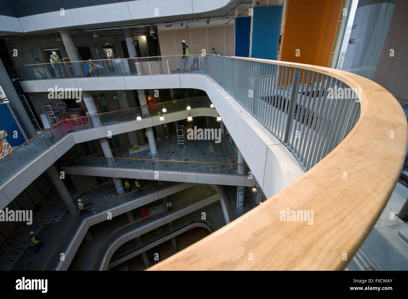 Major construction work in the building of a UK institution Stock Photo ...