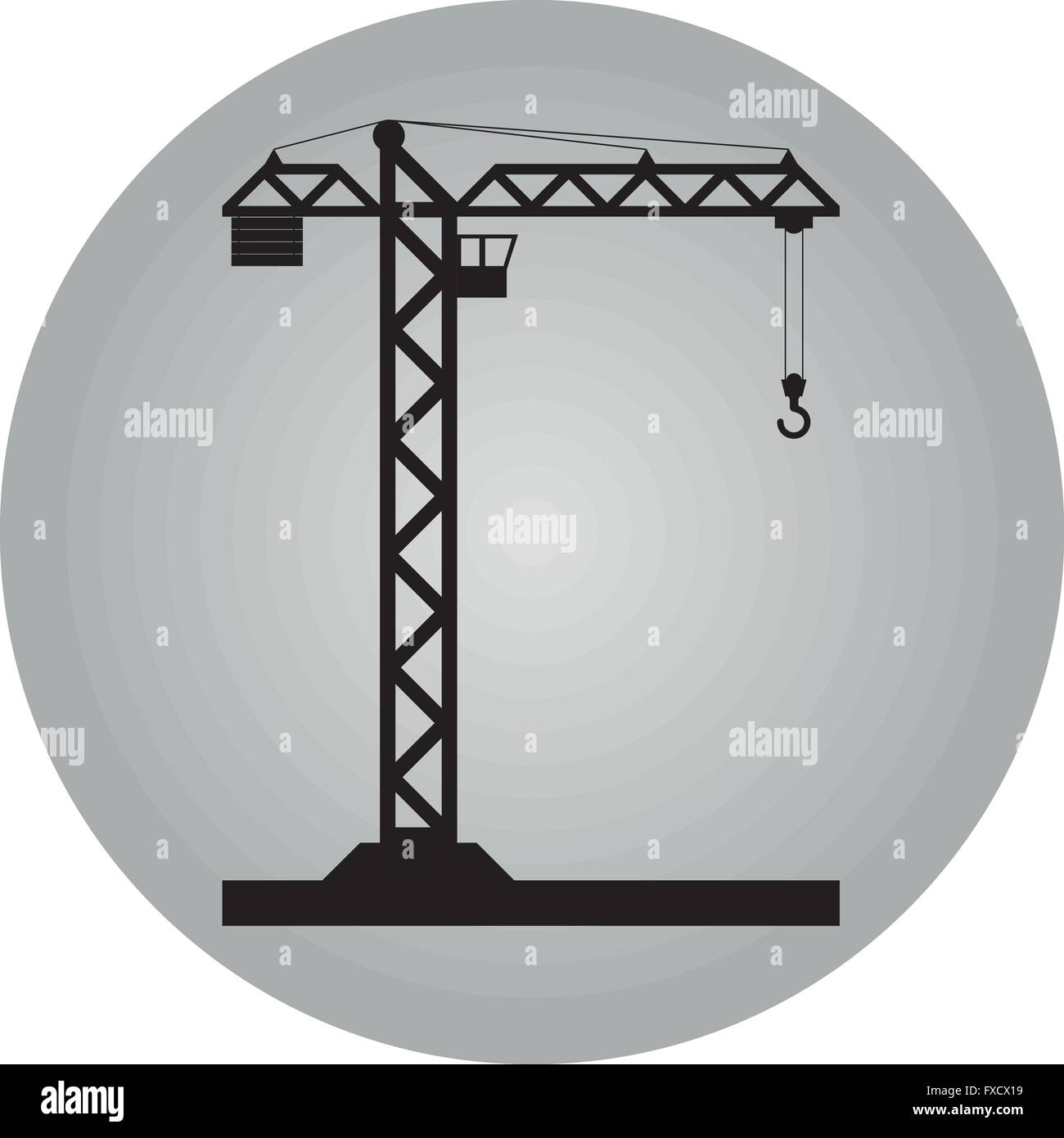 Crane hook icon linear Stock Vector Images - Alamy