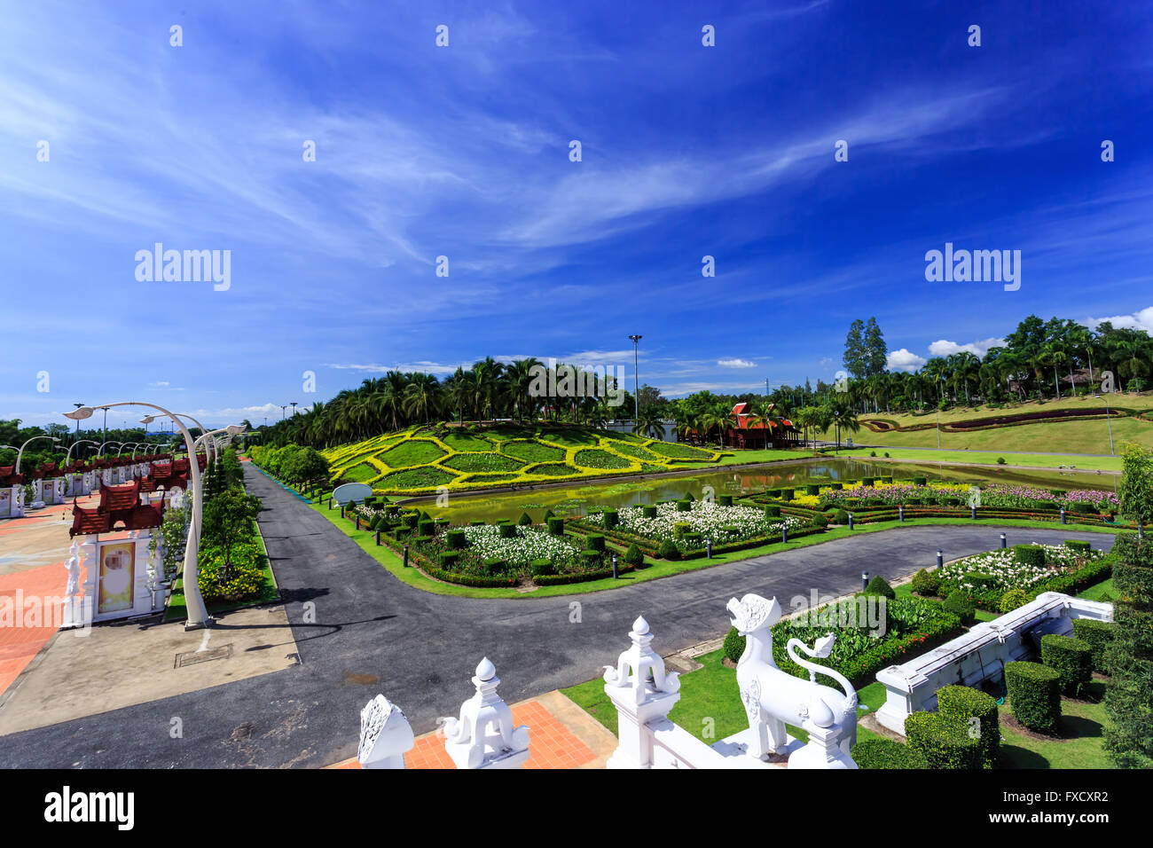 Royal Flora Ratchaphruek - view from Royal Pavilion Stock Photo - Alamy