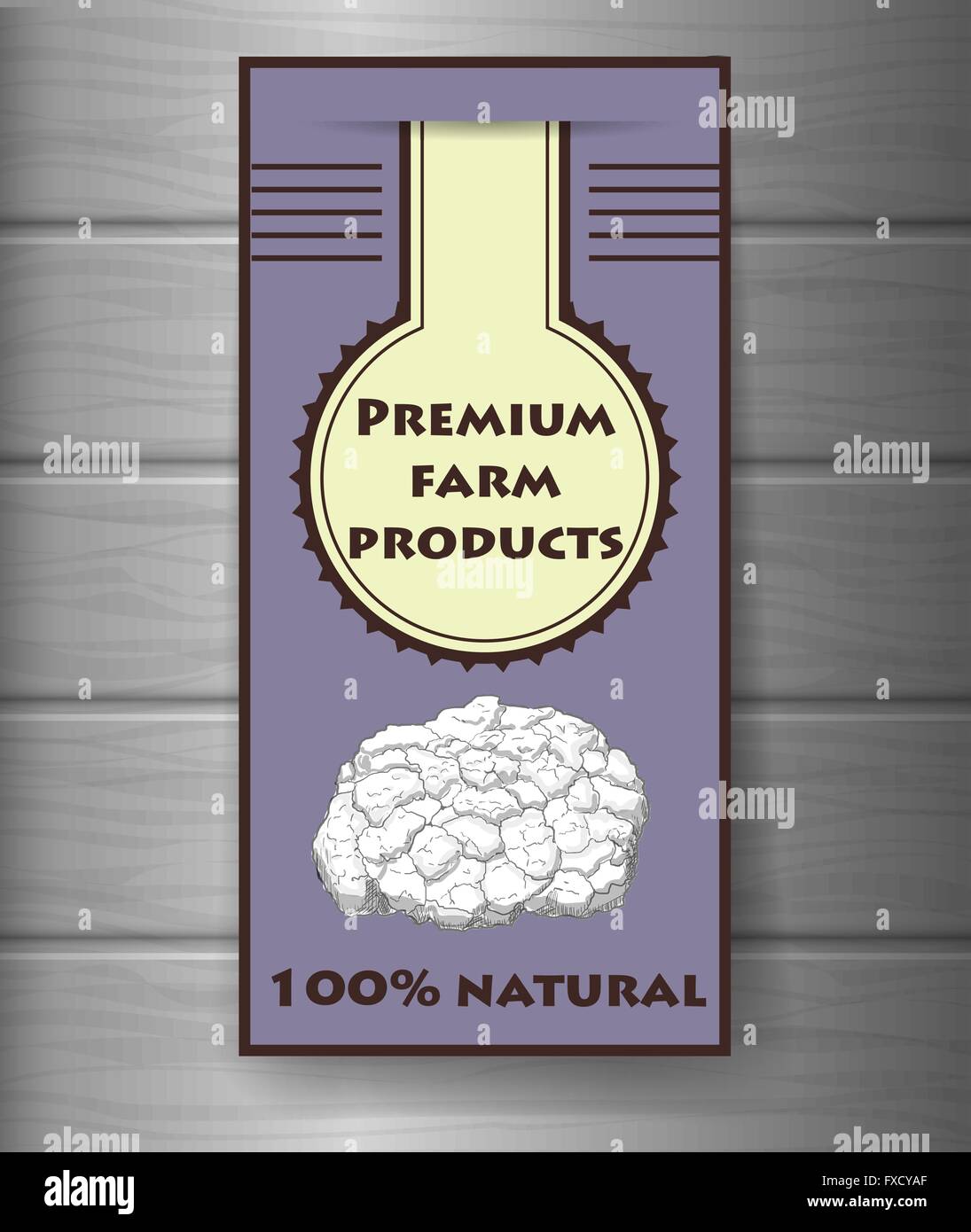 Organic food brochure for design Stock Vector Image & Art - Alamy