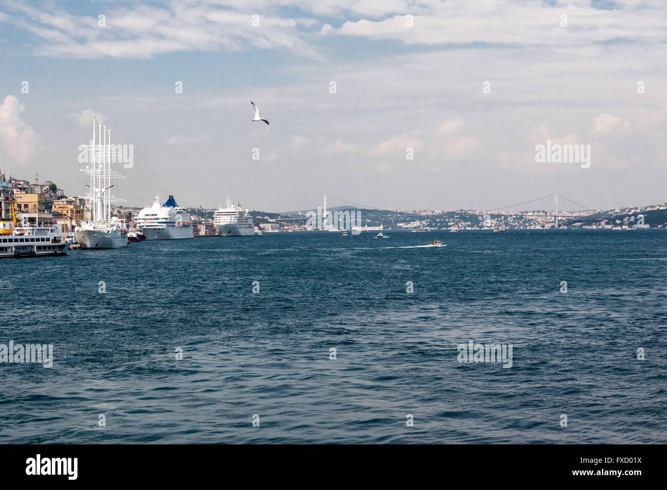 Bosphorus Istanbul Historical Building Stock Photo - Alamy