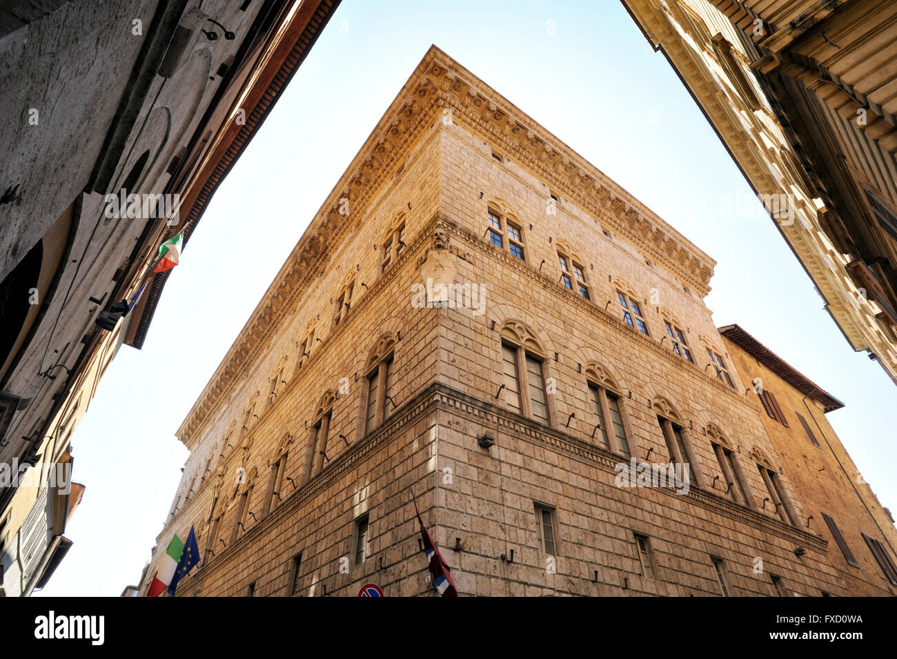 Italy, Tuscany, Siena, Palazzo Piccolomini Stock Photo - Alamy