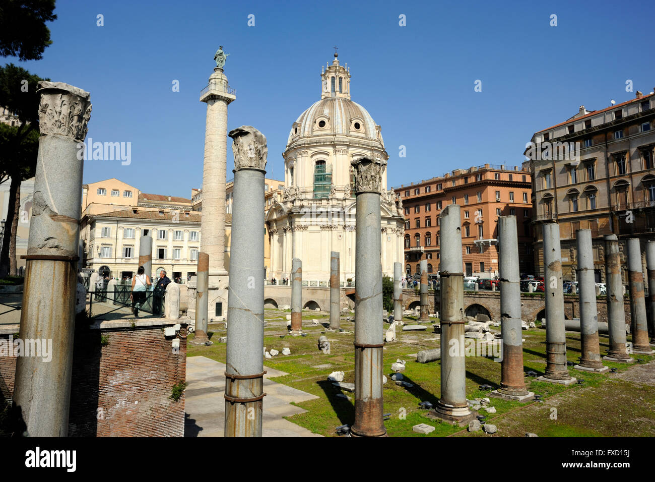 Italy, Rome, Trajan Forum, Basilica Ulpia Stock Photo - Alamy