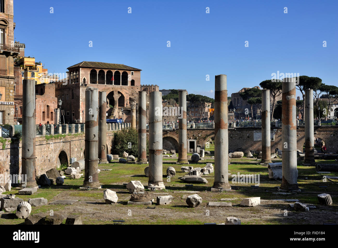Italy, Rome, Trajan Forum, Basilica Ulpia Stock Photo - Alamy