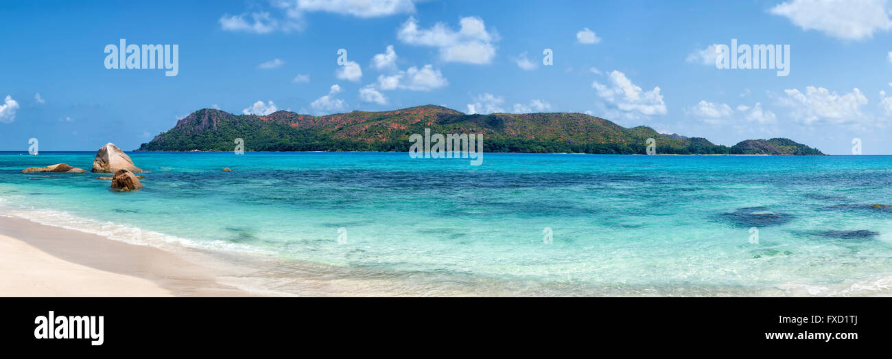 panorama of curieuse island in seychelles archipelago Stock Photo - Alamy