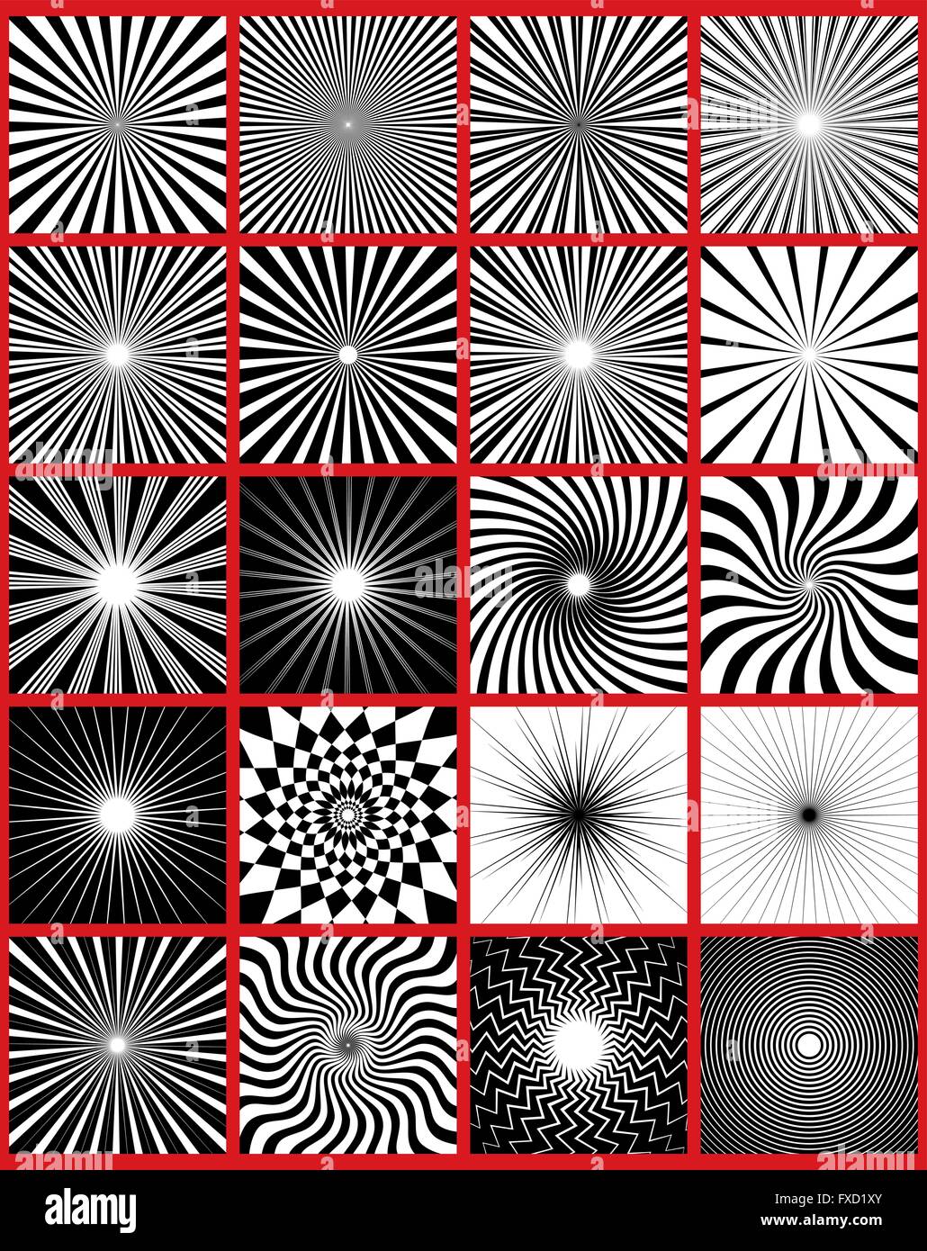 Collection of 20 ray lights patterns. Use them to create your own ...
