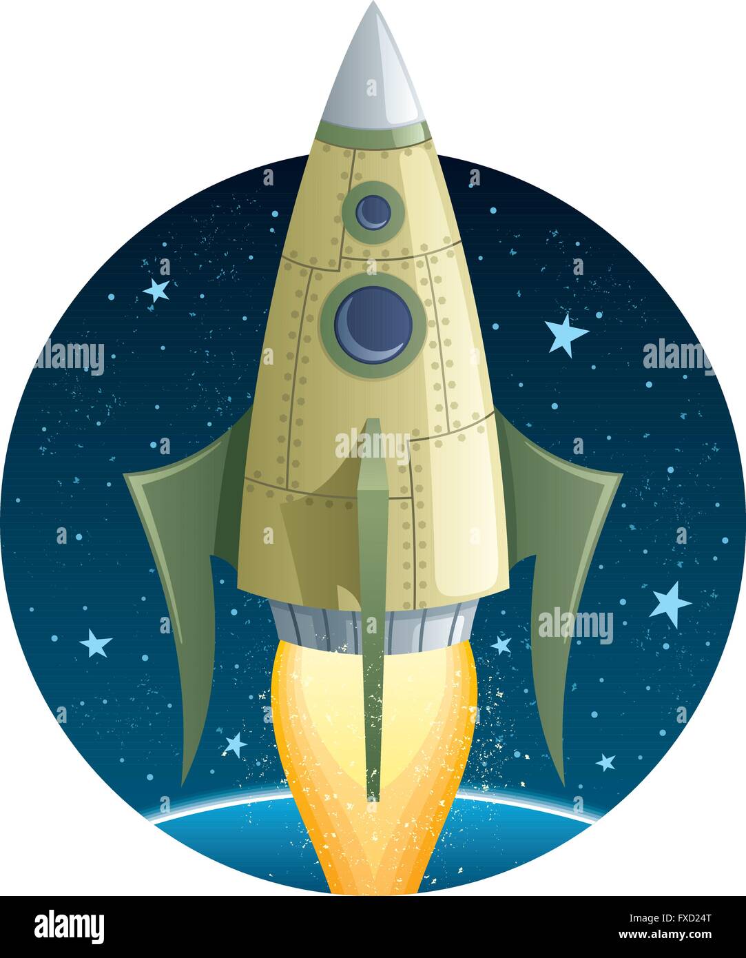 Earth night artwork Stock Vector Images - Alamy