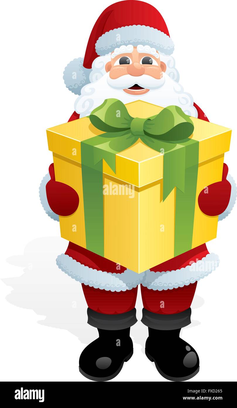 Santa claus box christmas Stock Vector Images - Alamy