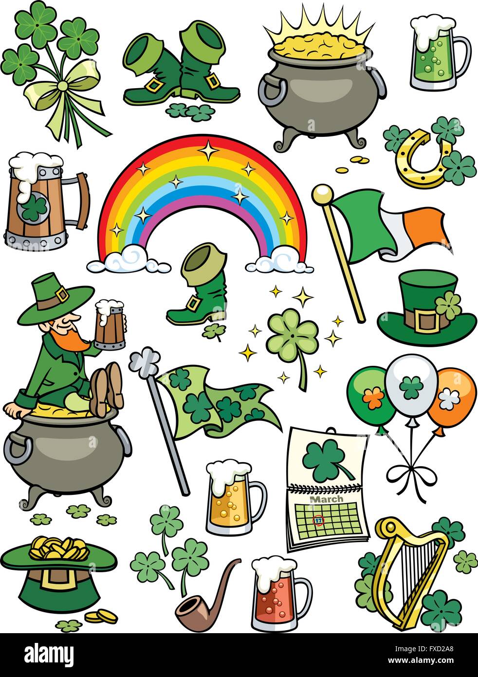 Saint patricks day clip art hi-res stock photography and images - Alamy