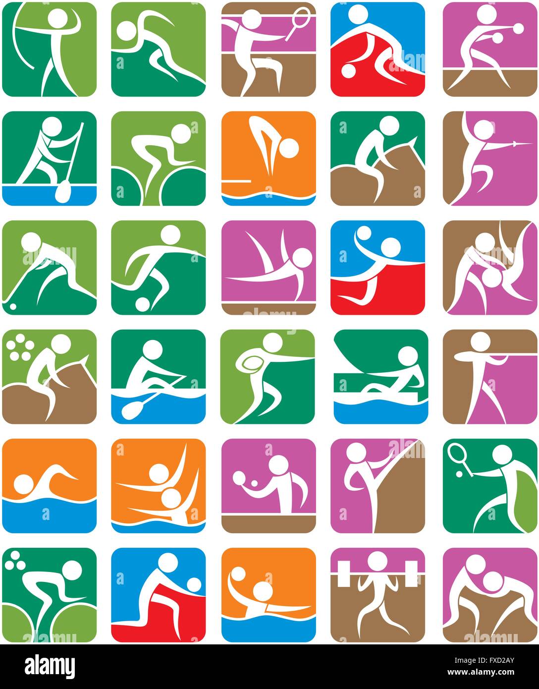 Badminton pictogram Stock Vector Images - Alamy