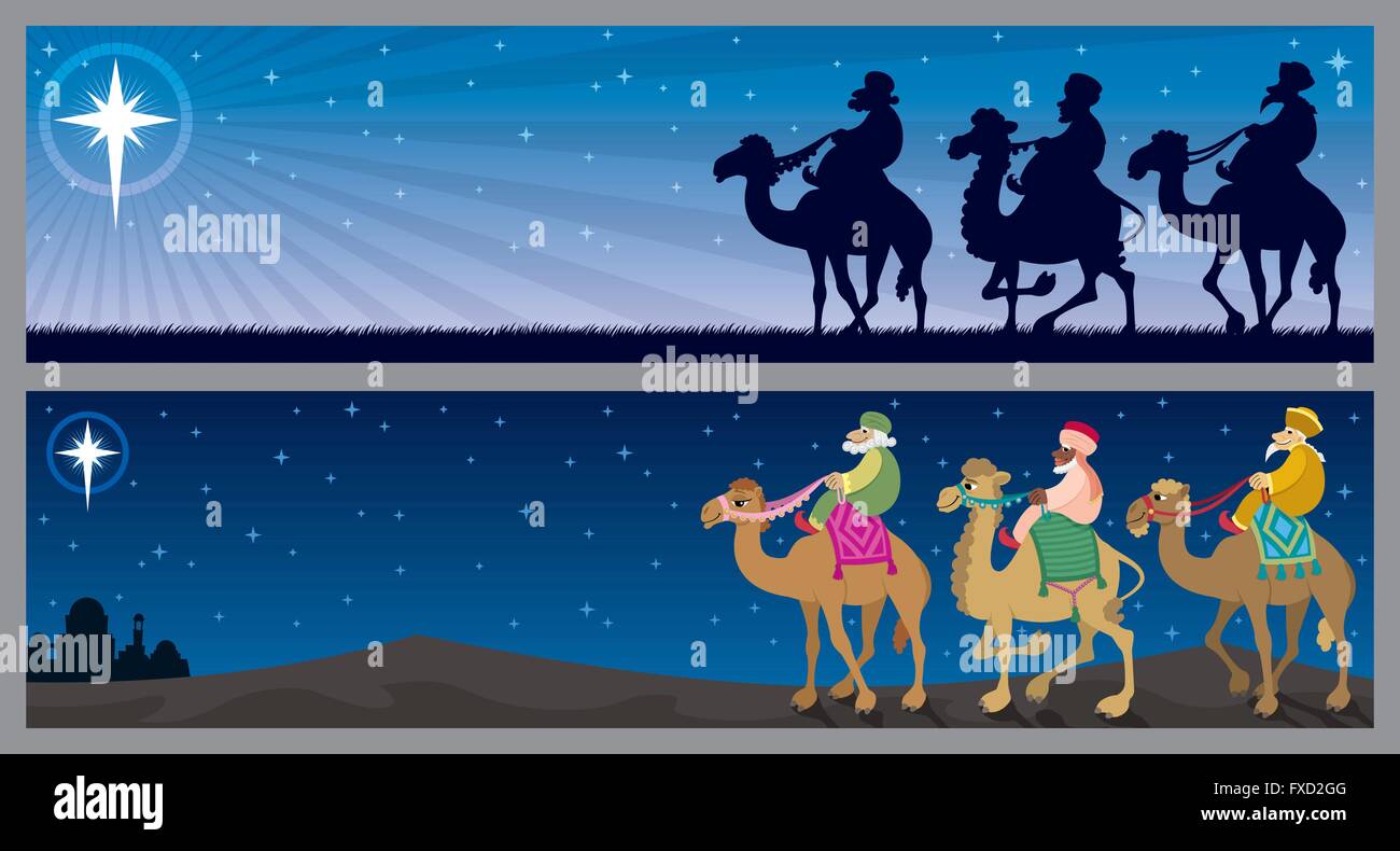 Nativity three wise men camel hi-res stock photography and images - Alamy