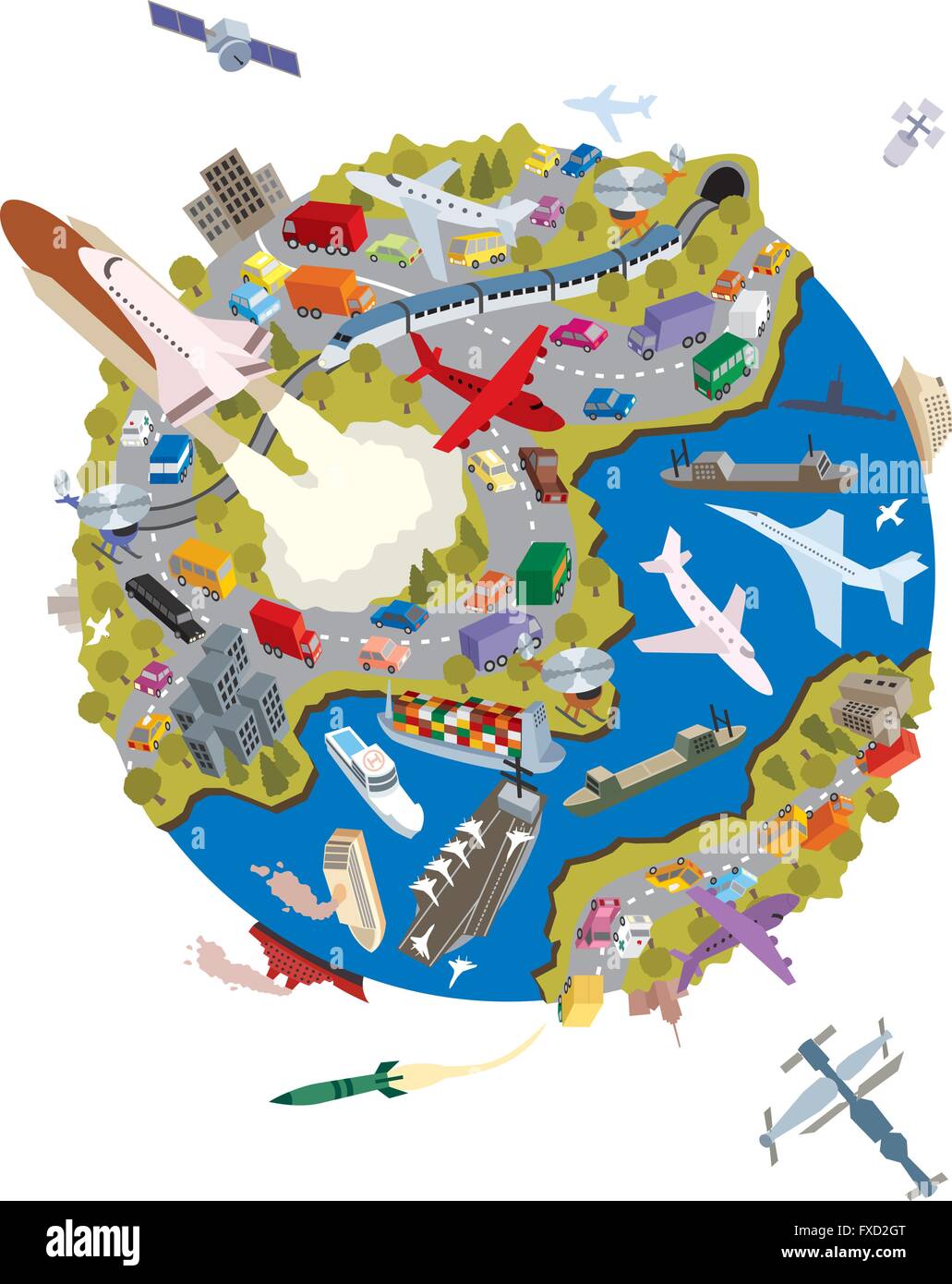 Orbital vehicles Stock Vector Images - Alamy