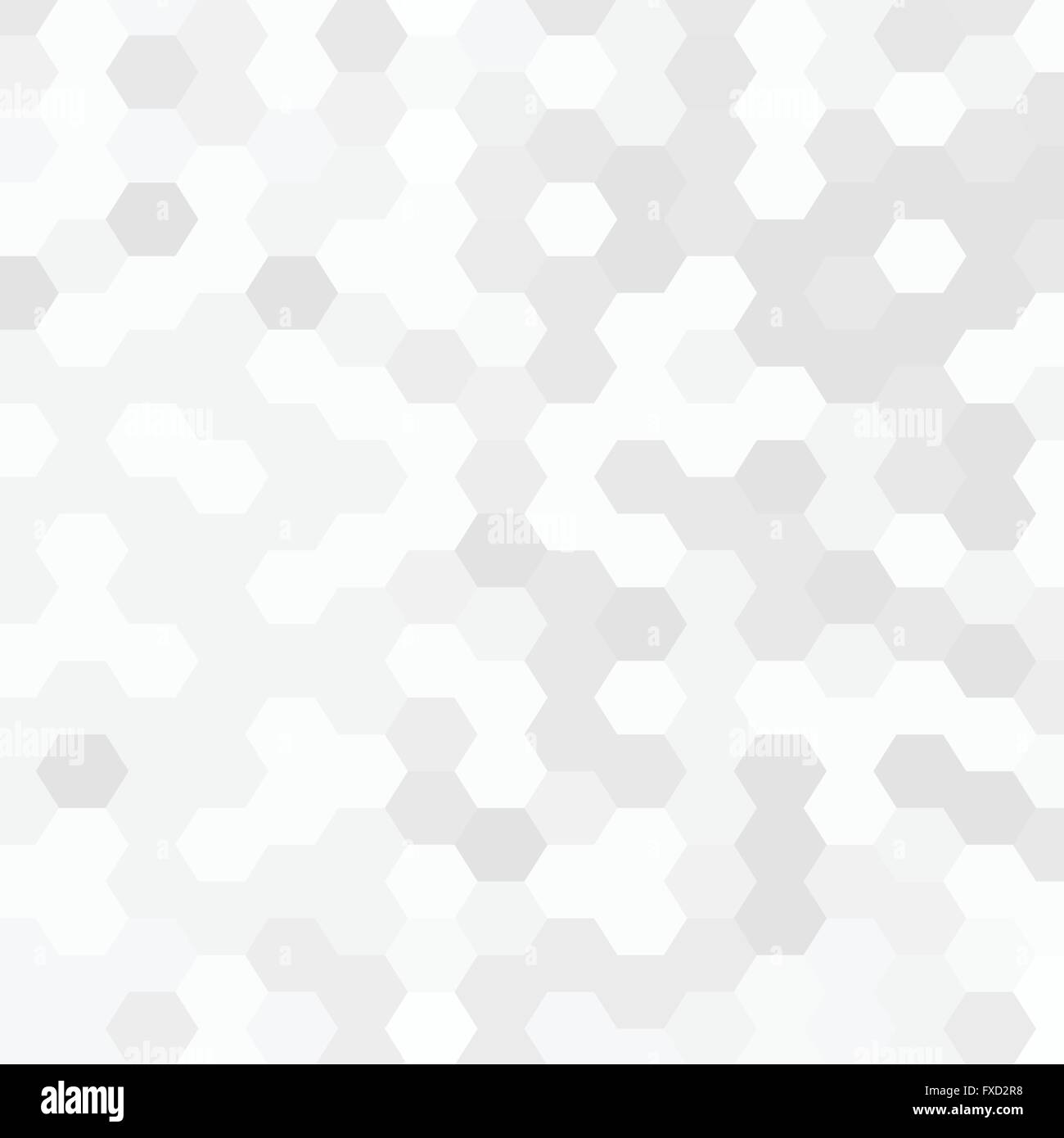 Gray and white geometric pattern, simple hexagonal texture Stock Vector ...