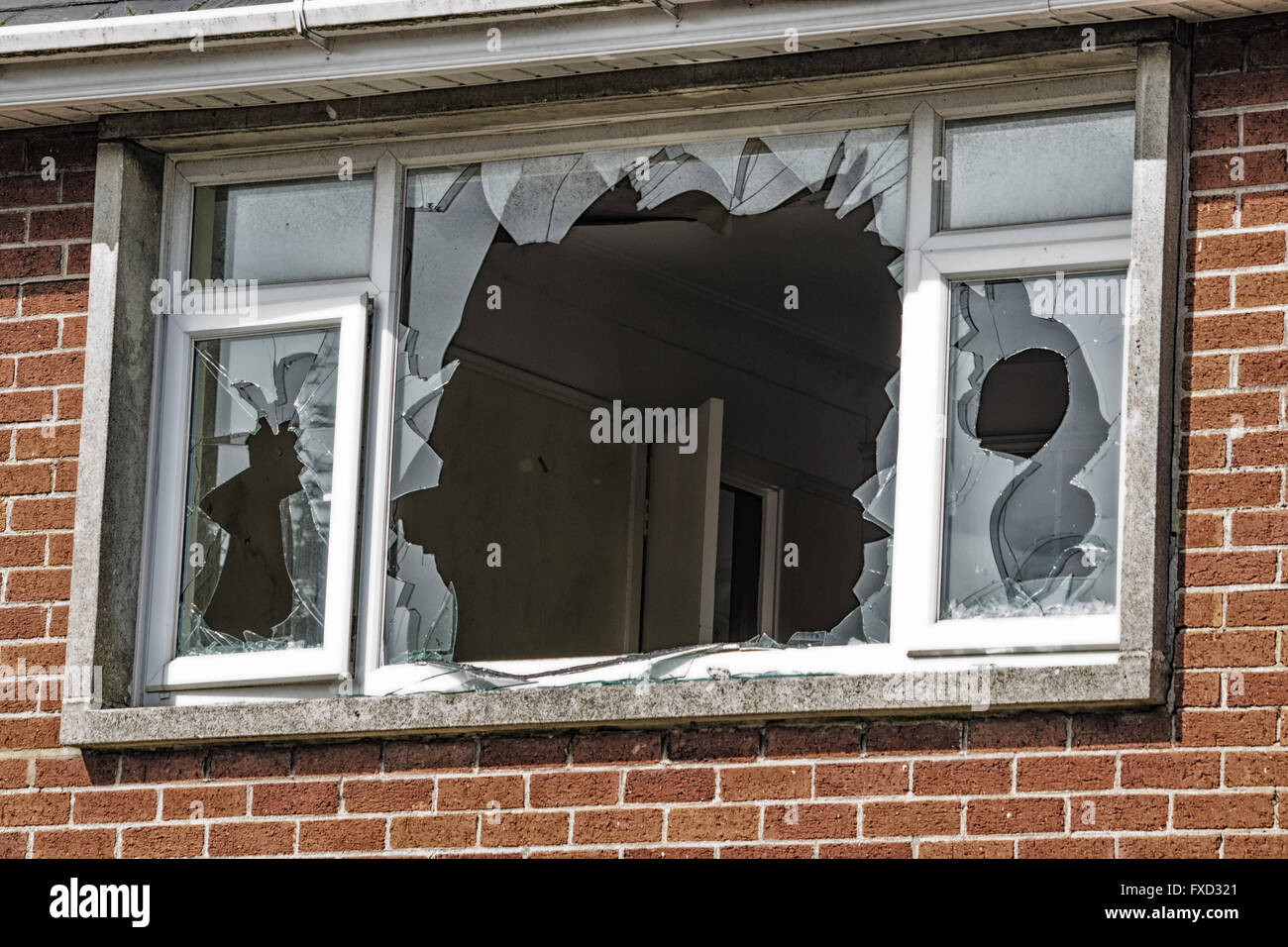 Broken Windows Stock Photo - Alamy
