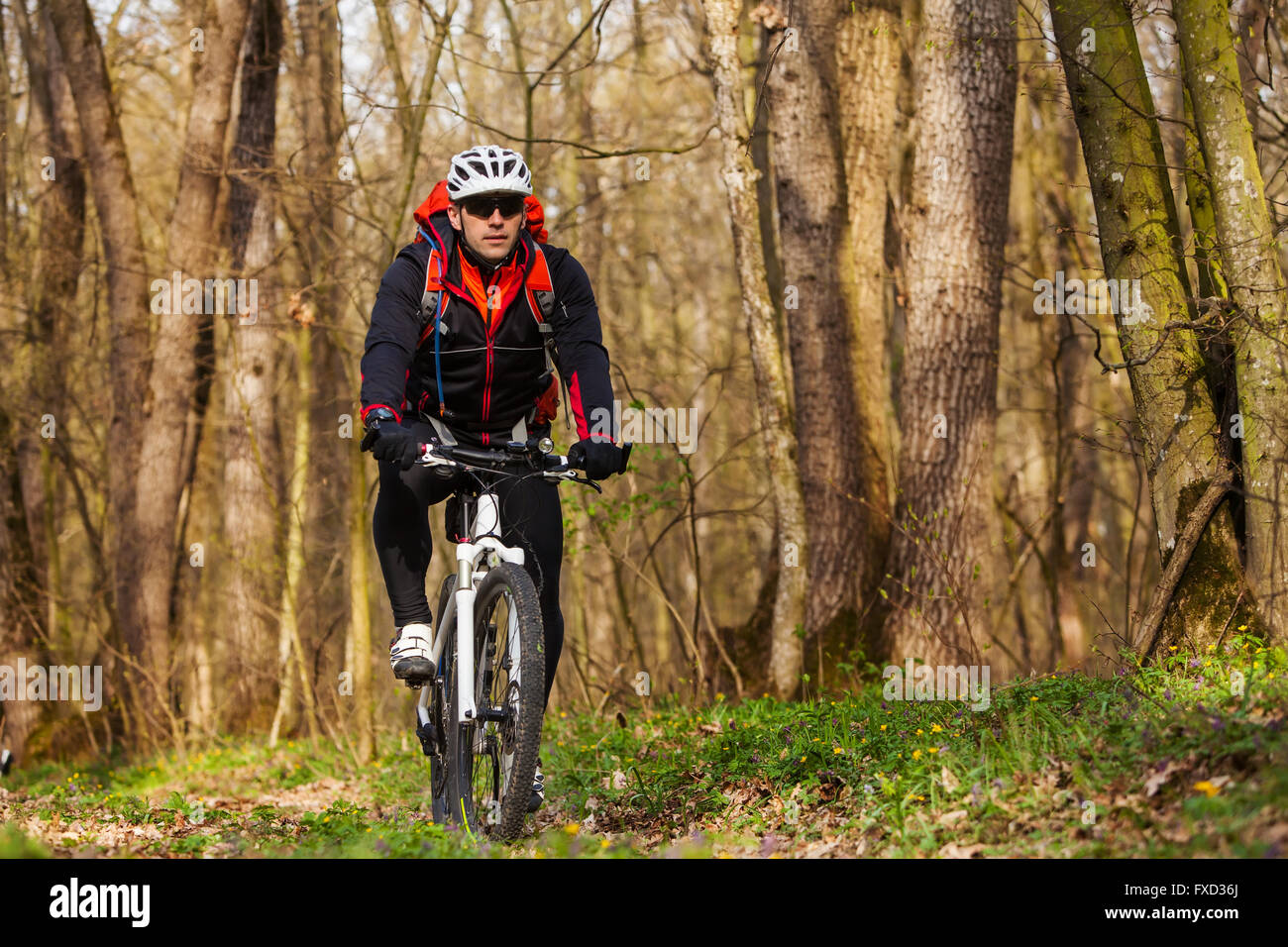Professional mountain biker riding fast hi-res stock photography and ...
