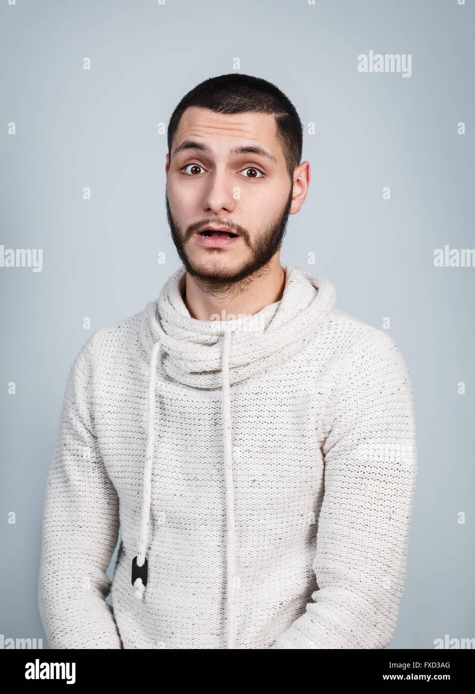 Happy surprised teenager male hi-res stock photography and images - Alamy