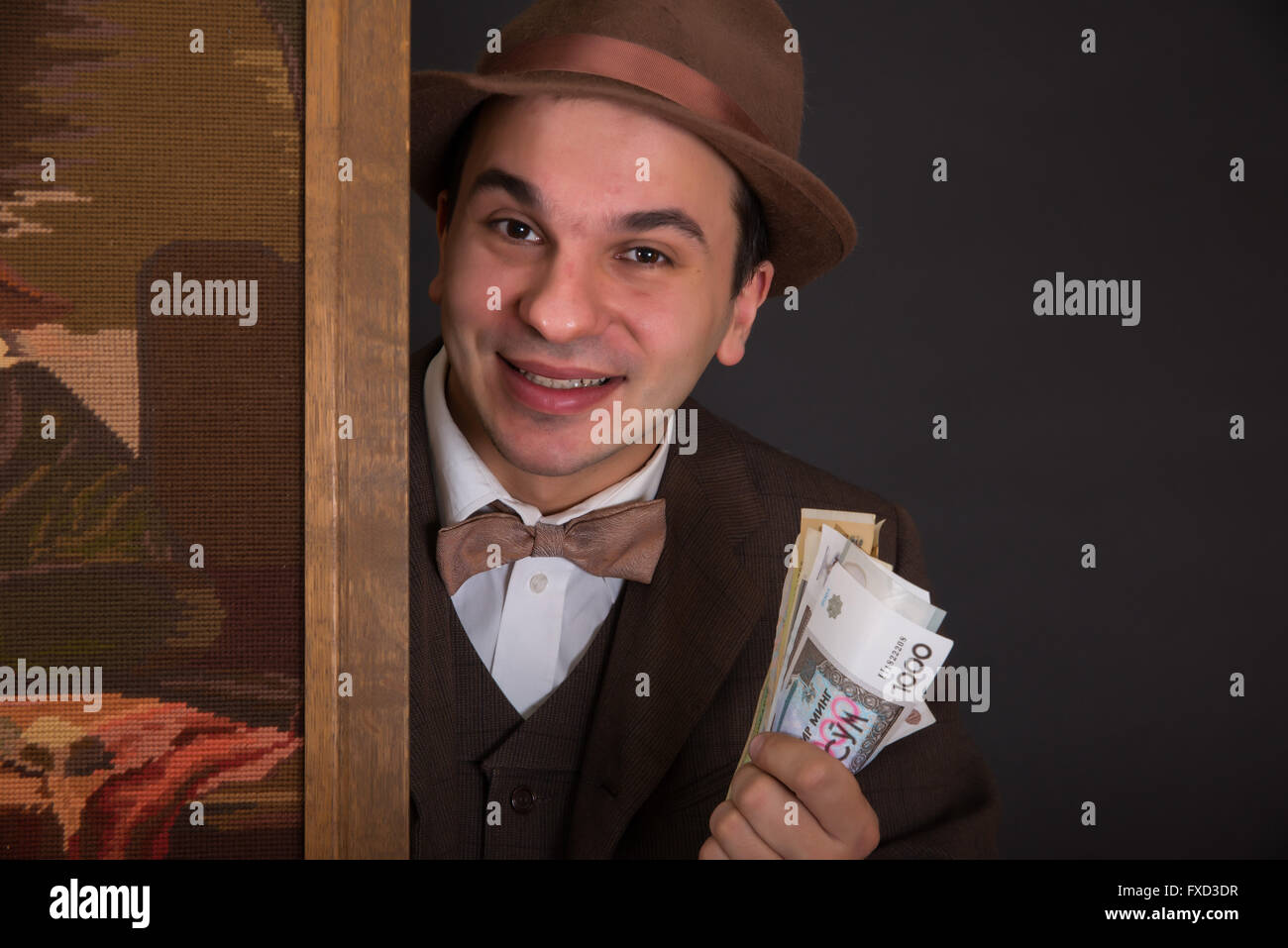 Numismatist with his coin collection Stock Photo - Alamy