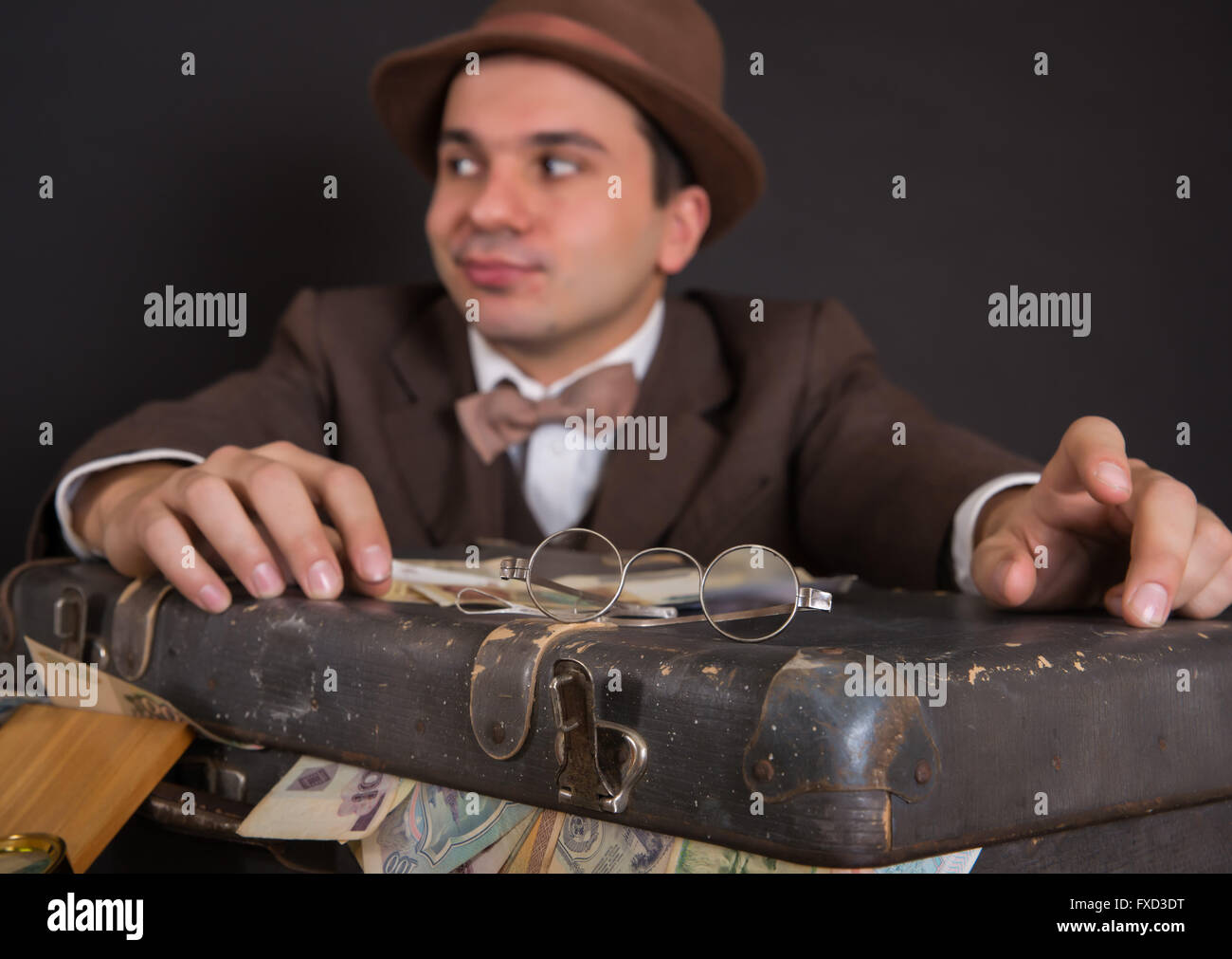 Numismatist with his coin collection Stock Photo - Alamy