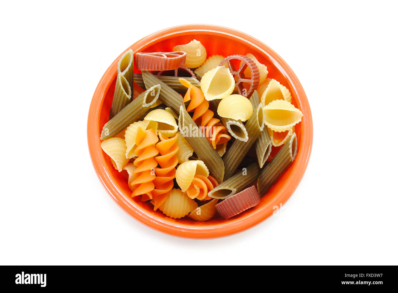 Uncooked Fancy Pasta Shapes in a Bowl Stock Photo - Alamy