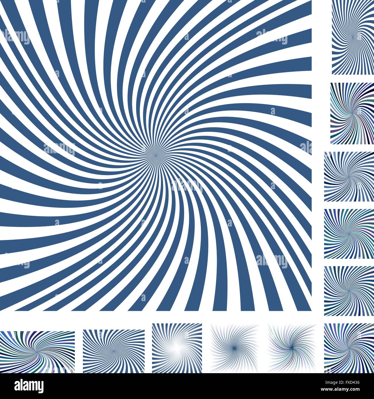 Blue spiral background set Stock Vector Image & Art - Alamy