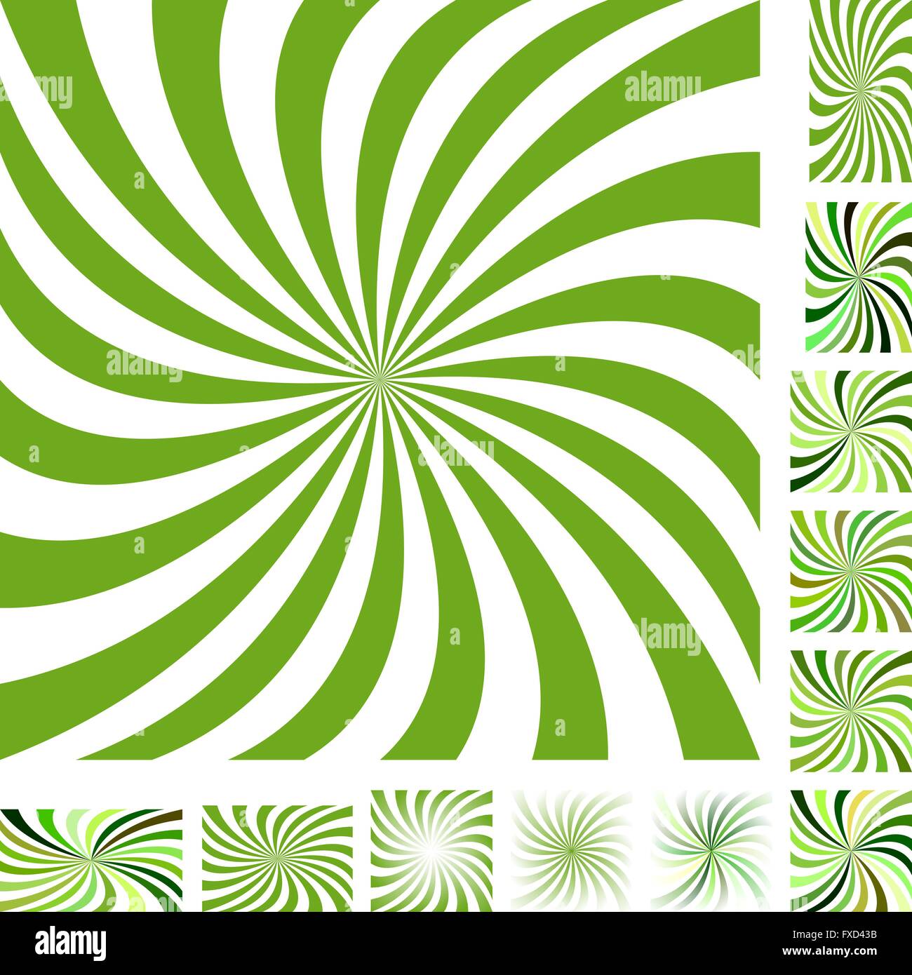 Green spiral background set Stock Vector Image & Art - Alamy