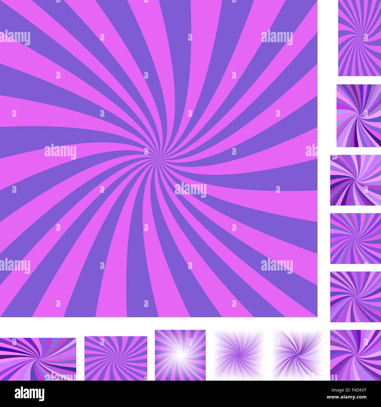 Retro spiral background design set Stock Vector Image & Art - Alamy