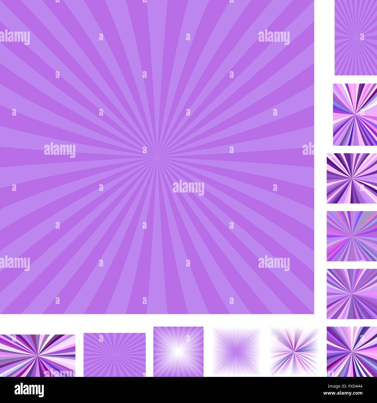 Purple ray burst background set Stock Vector Image & Art - Alamy
