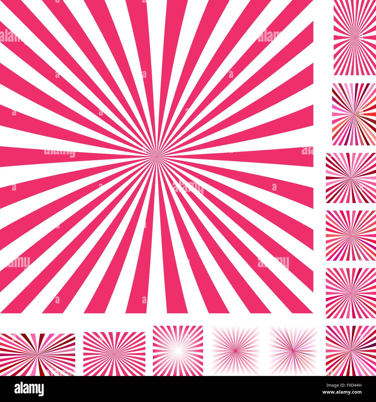 Red white ray burst background set Stock Vector Image & Art - Alamy