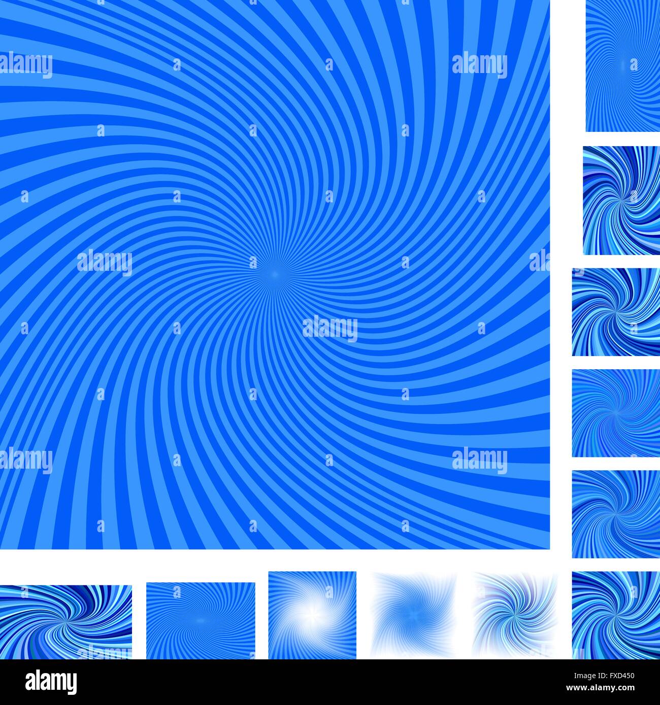 Blue spiral background set Stock Vector Image & Art - Alamy