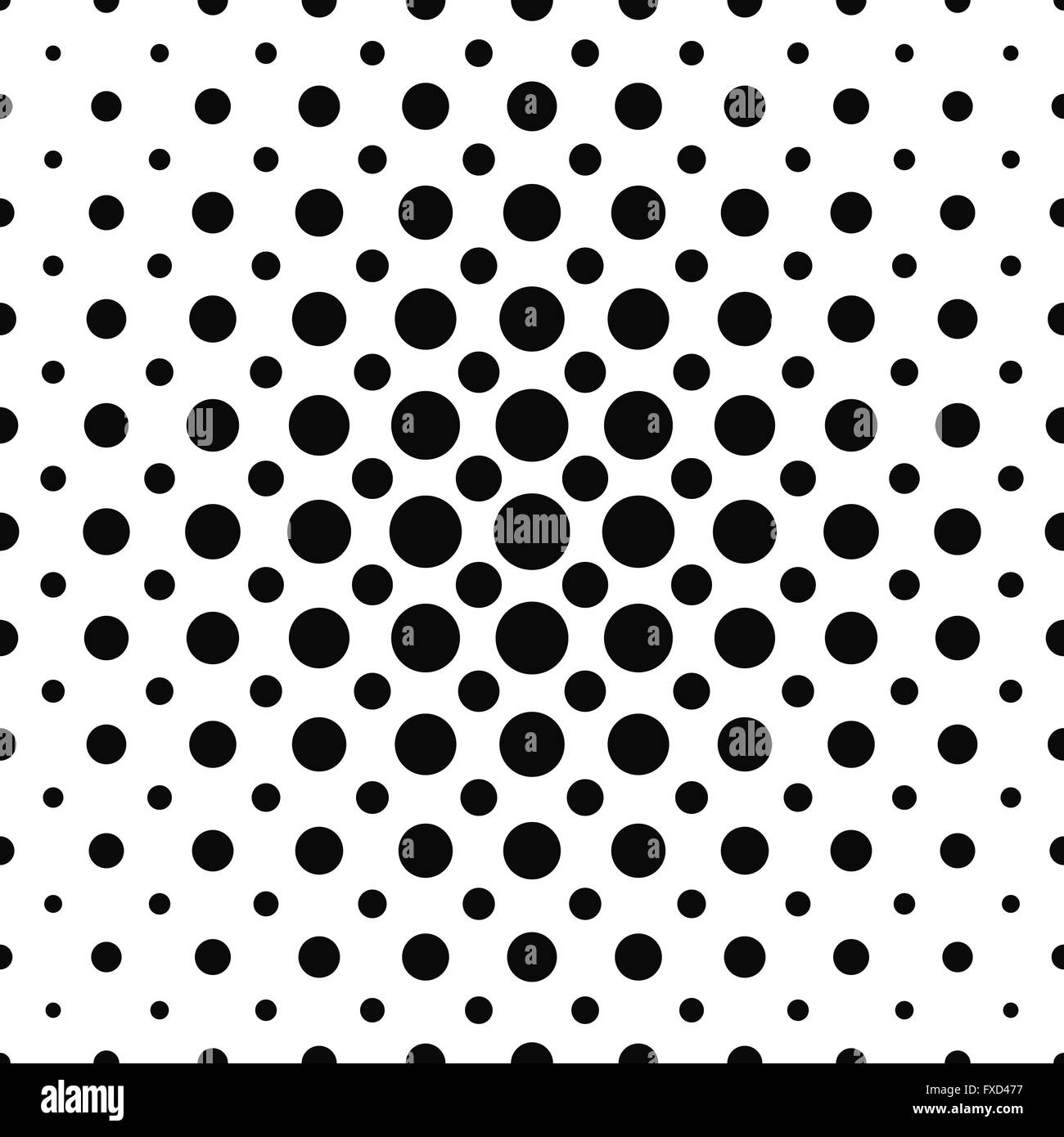 Seamless black and white dot pattern Stock Vector Image & Art - Alamy