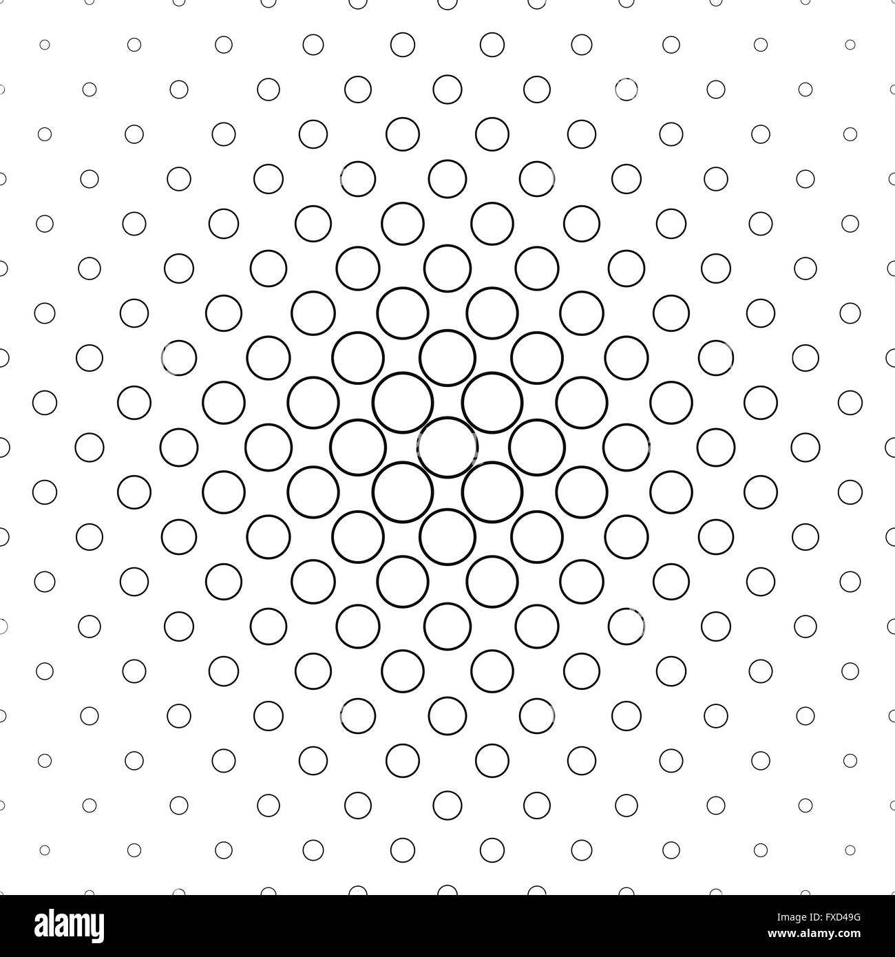 Seamless black white vector circle pattern Stock Vector Image & Art - Alamy