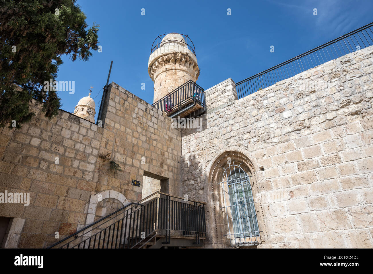 Exterior of Cenacle - Upper Room, held to be a site of The Last Supper ...