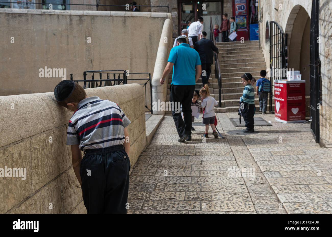 Jewish children in Jerusalem, Israel Stock Photo - Alamy