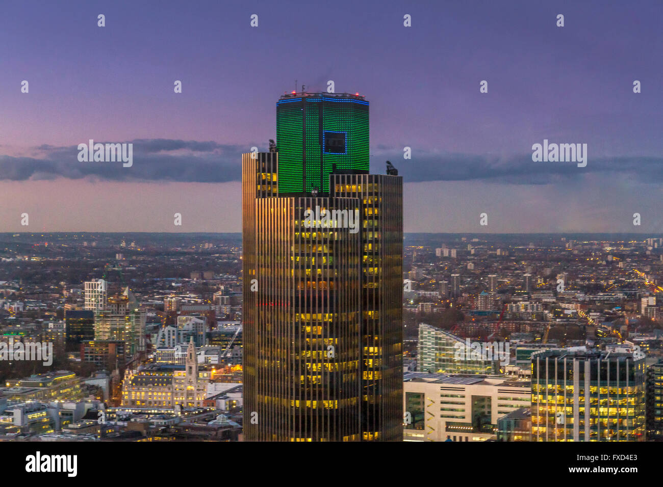 The top of Tower 42 opened in 1981 originally called The Nat West Tower ...