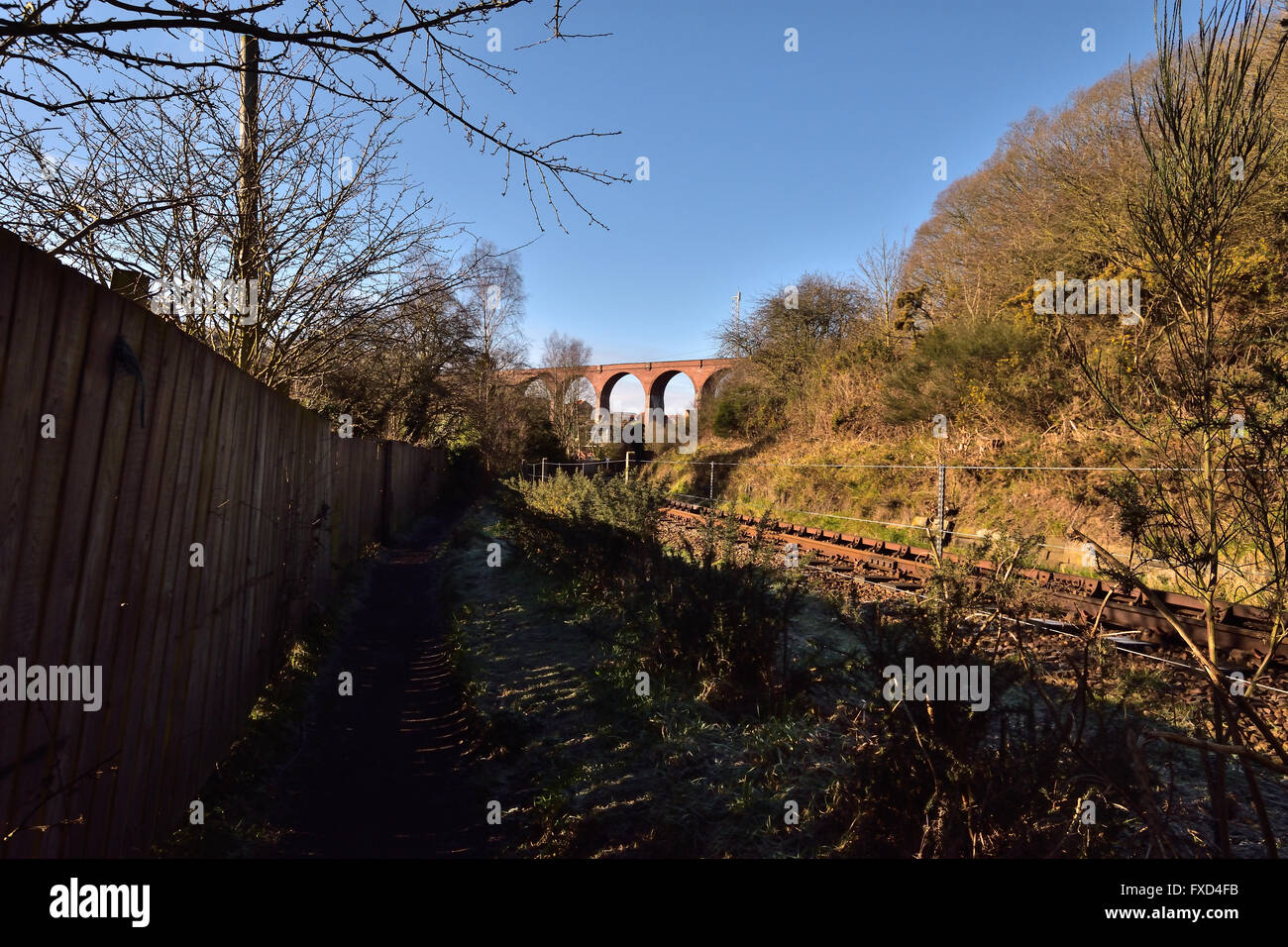 The Larpool Viaduct North Yorkshire Stock Photo - Alamy