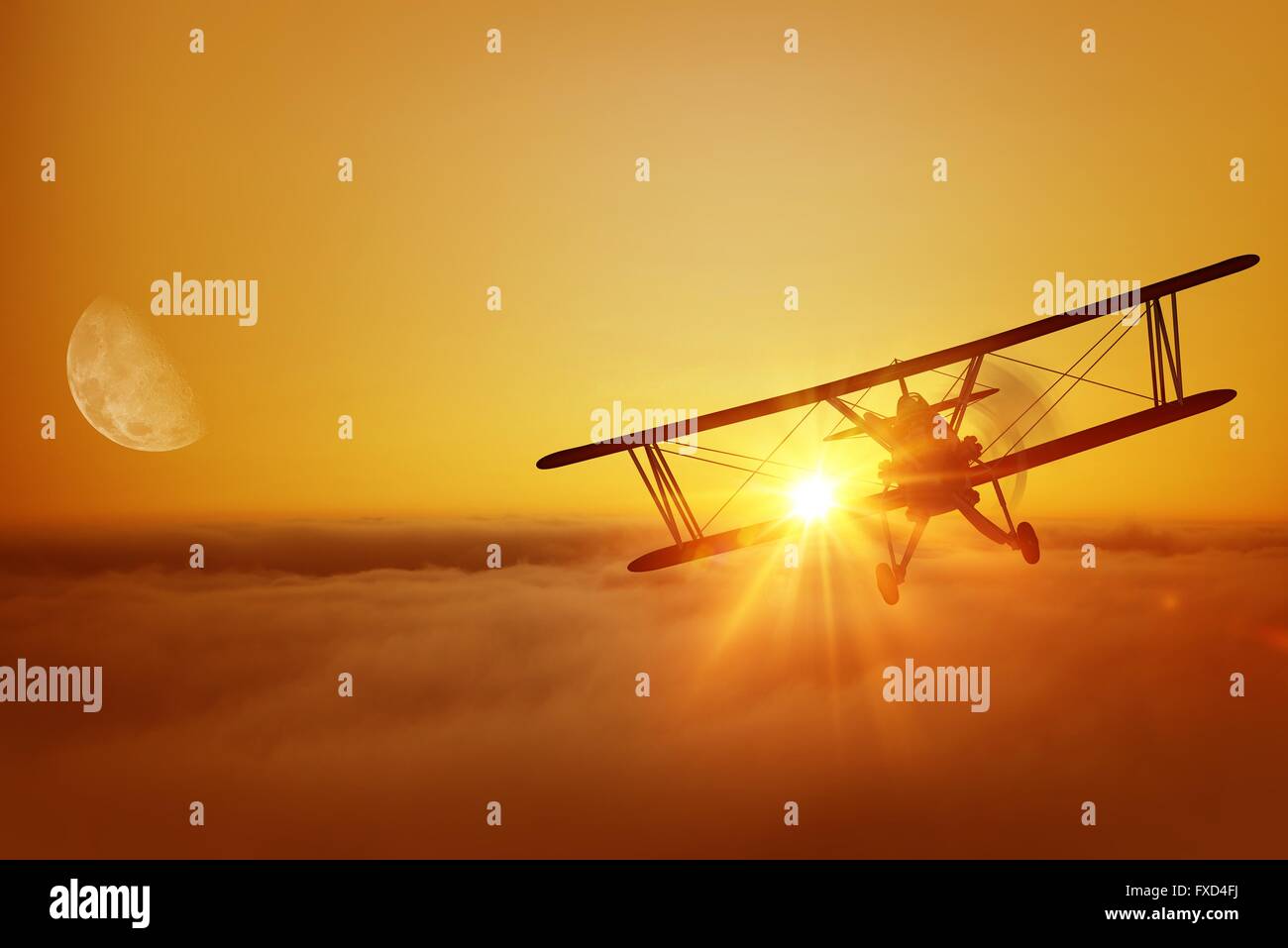 Airplane illustration old aviation history hi-res stock photography and ...