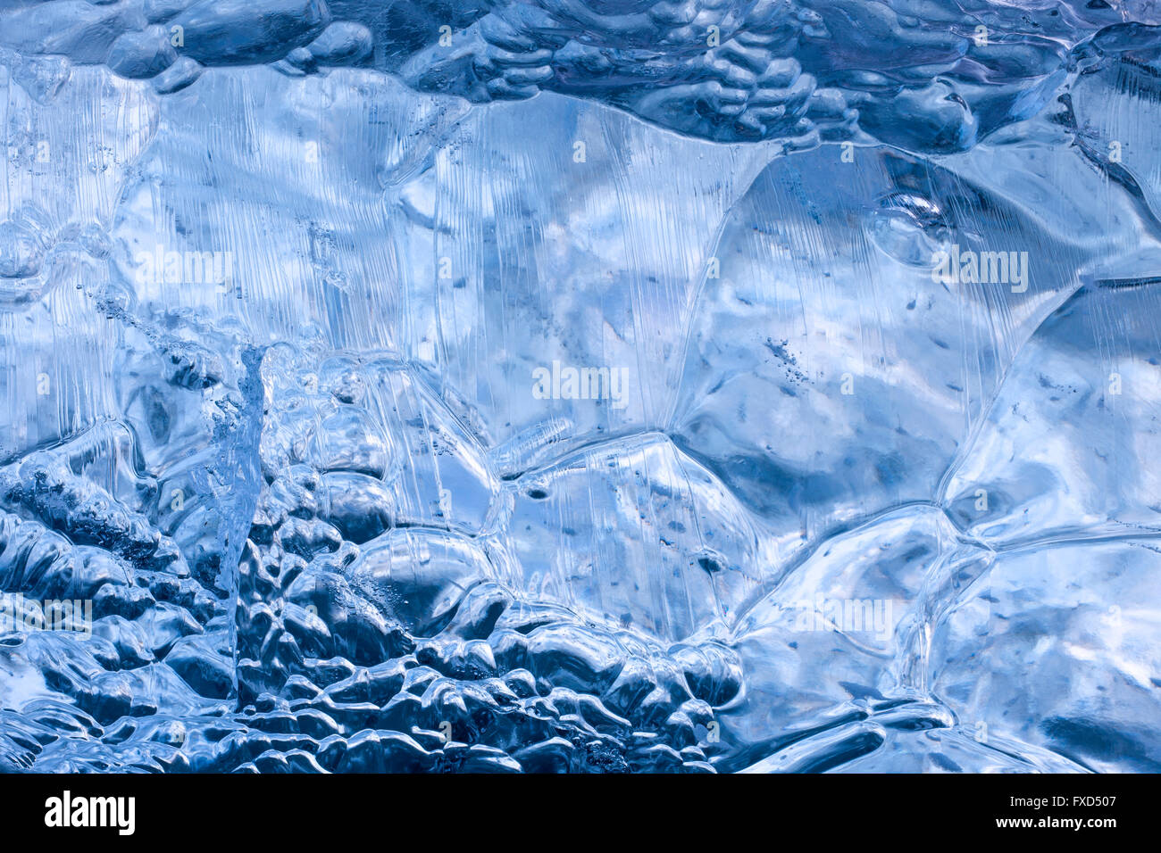 Close up of transparent Arctic blue ice structure Stock Photo - Alamy