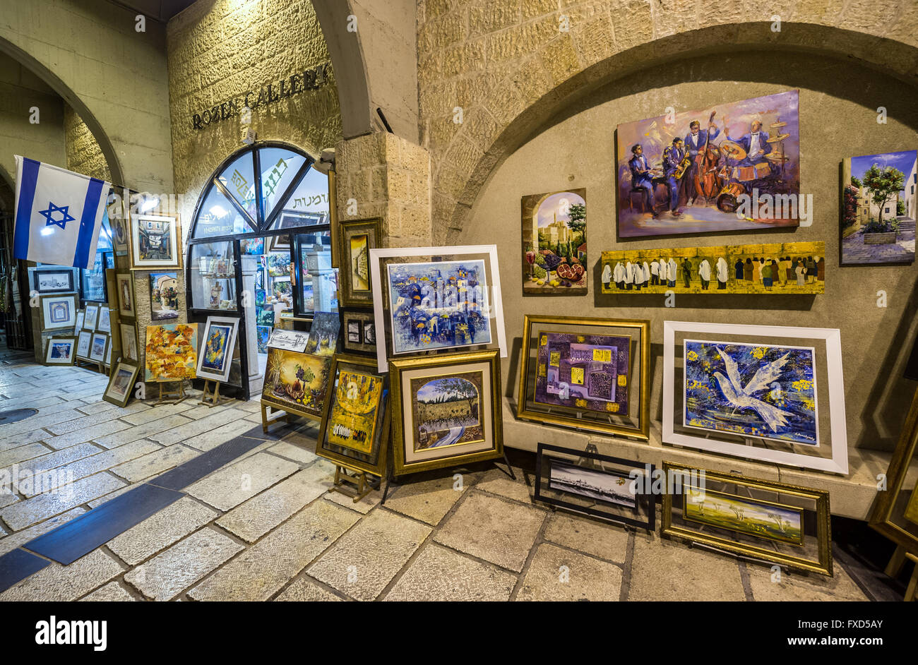 Rozen Gallery at renovated Old Town Cardo Street - main street of ...