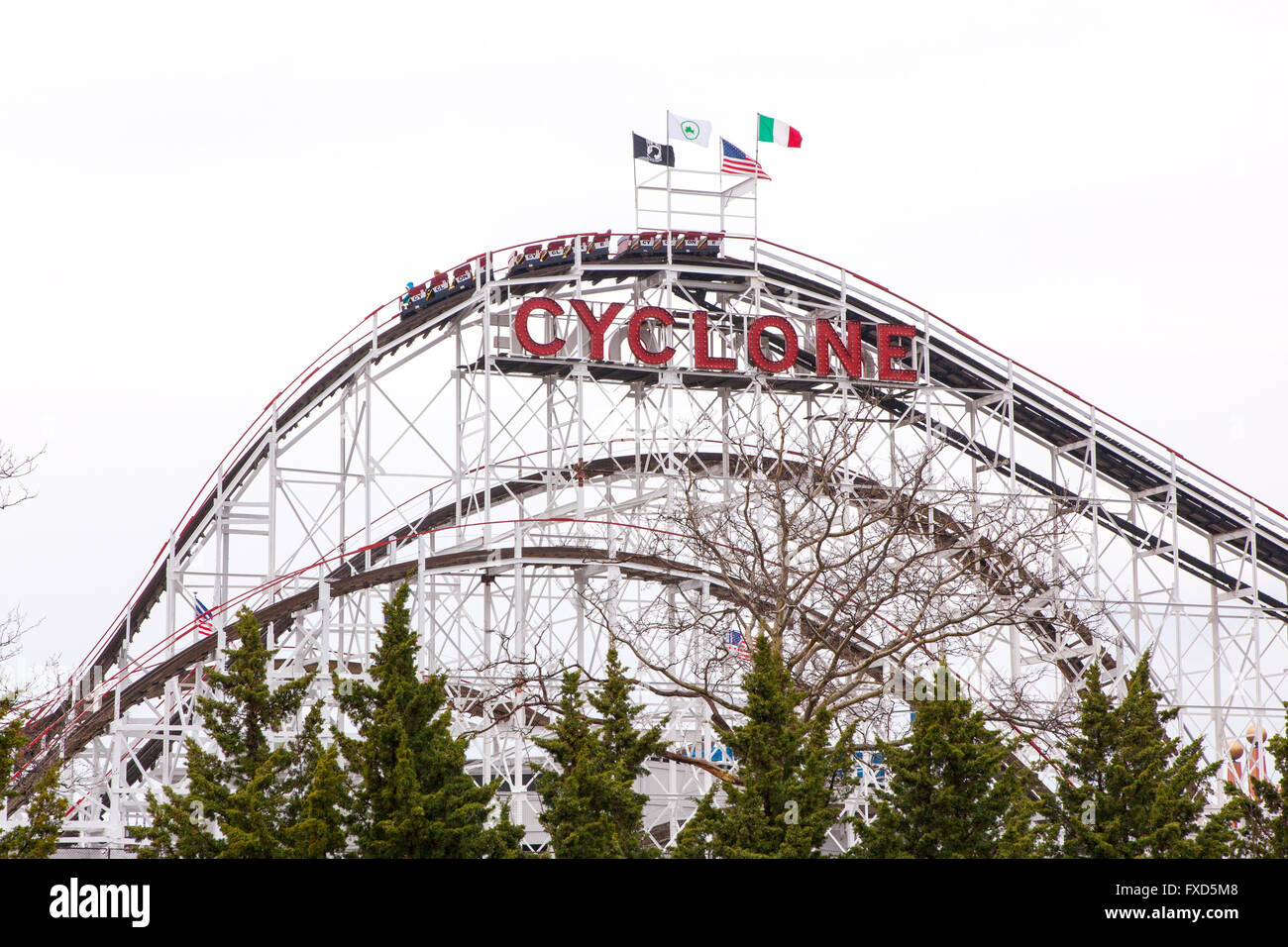Cyclone roller coaster, Coney Island, Brooklyn, New York City, United ...