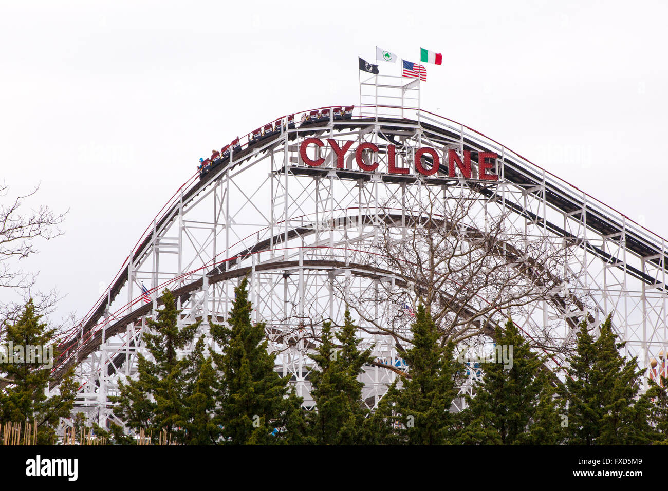 Cyclone roller coaster hi-res stock photography and images - Alamy