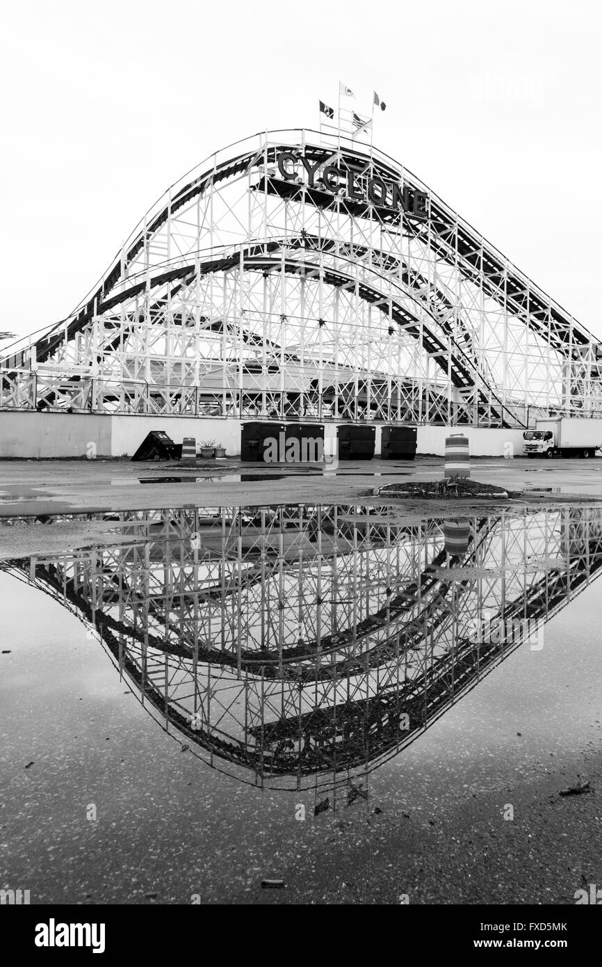 Cyclone roller coaster, Coney Island, Brooklyn, New York City, United ...