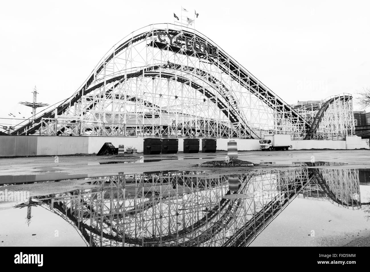Cyclone roller coaster, Coney Island, Brooklyn, New York City, United ...