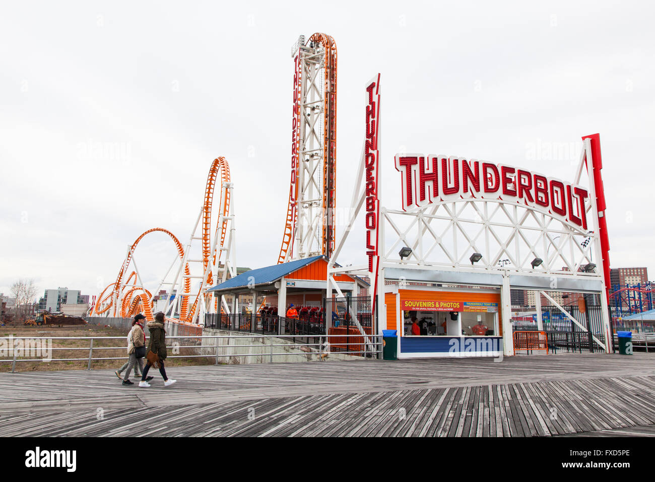 Thunderbolt rollercoaster, Coney Island, Brooklyn, New York City ...